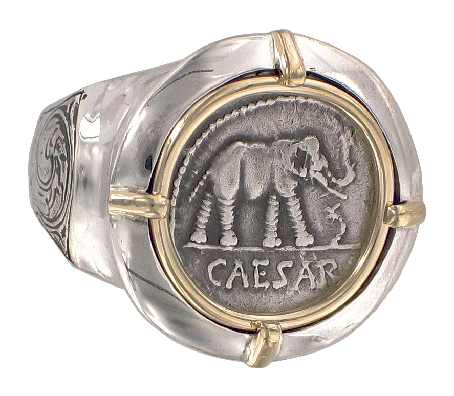 Julius Caesar Coin Ring – Ancient Creations