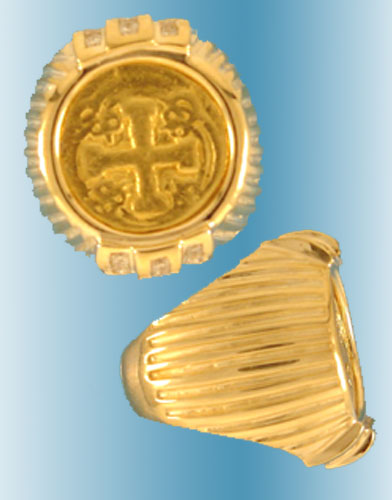 Jerusalem Cross Coin Ring – Ancient Creations